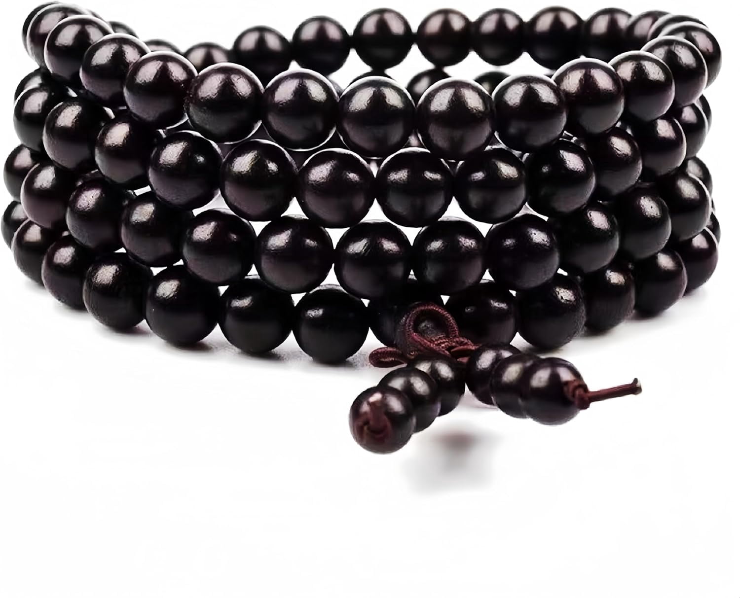108 8mm Wooden Mala Necklace Bracelet for Men and Women, Prayer ...