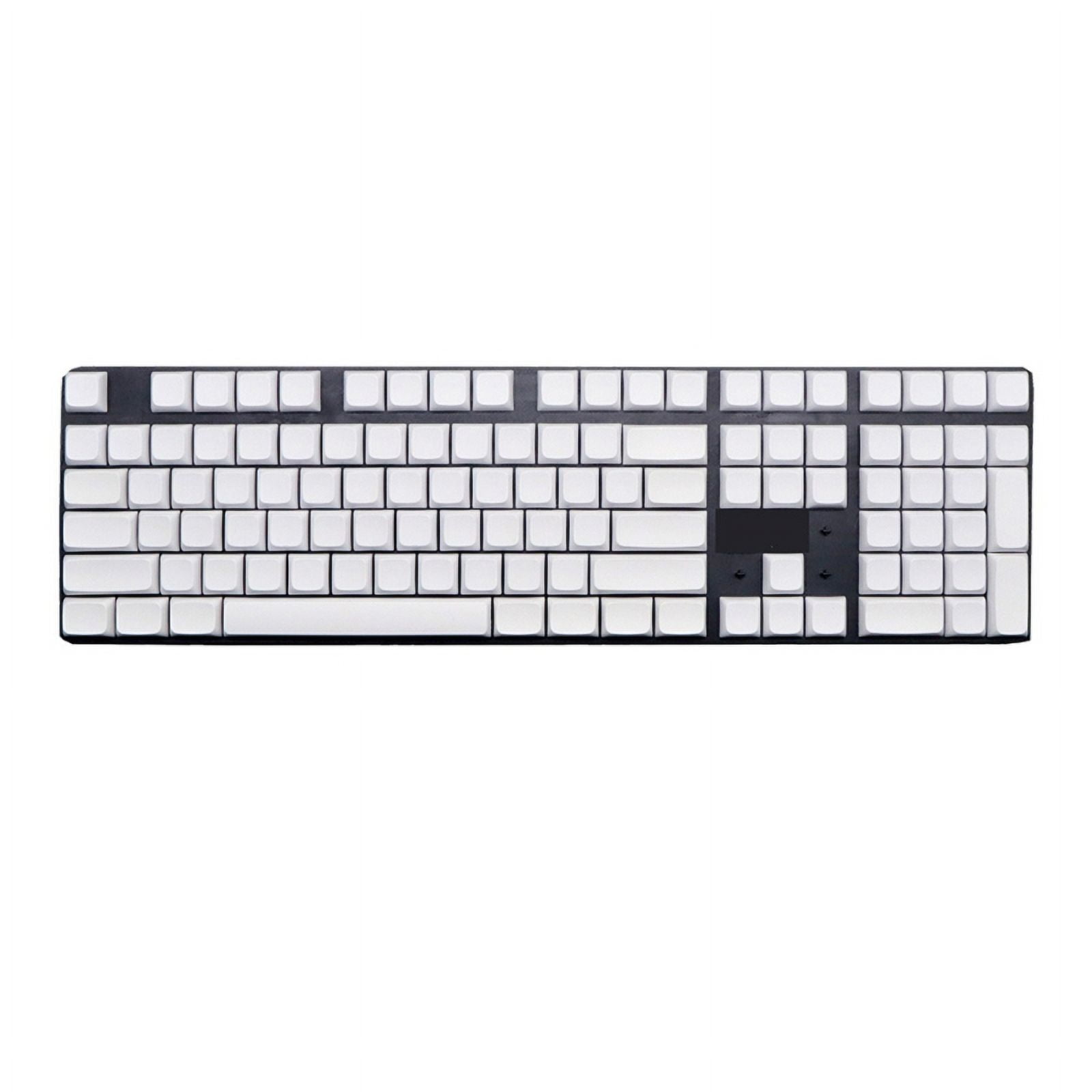 108 Key PBT Blank Keycaps Cherry OEM DA Profile Gamer No Letter White ...
