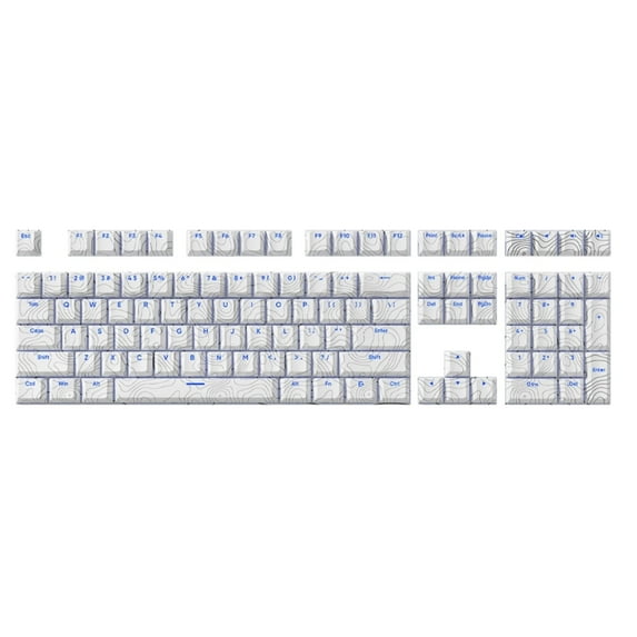 108 Keys PBT Dye Sublimation Keycaps Contour Line Front Print Backlit ...