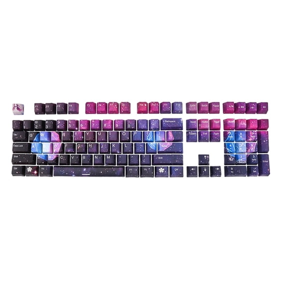 108 Keys PBT Keycaps Set Novelty Starry Keycap OEM Profile PC Gaming ...