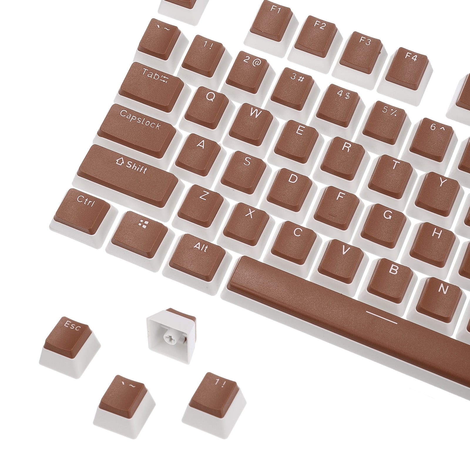 108 Keys PBT Pudding Keycaps Set Full 108 OEM Profile Double Shot for ...