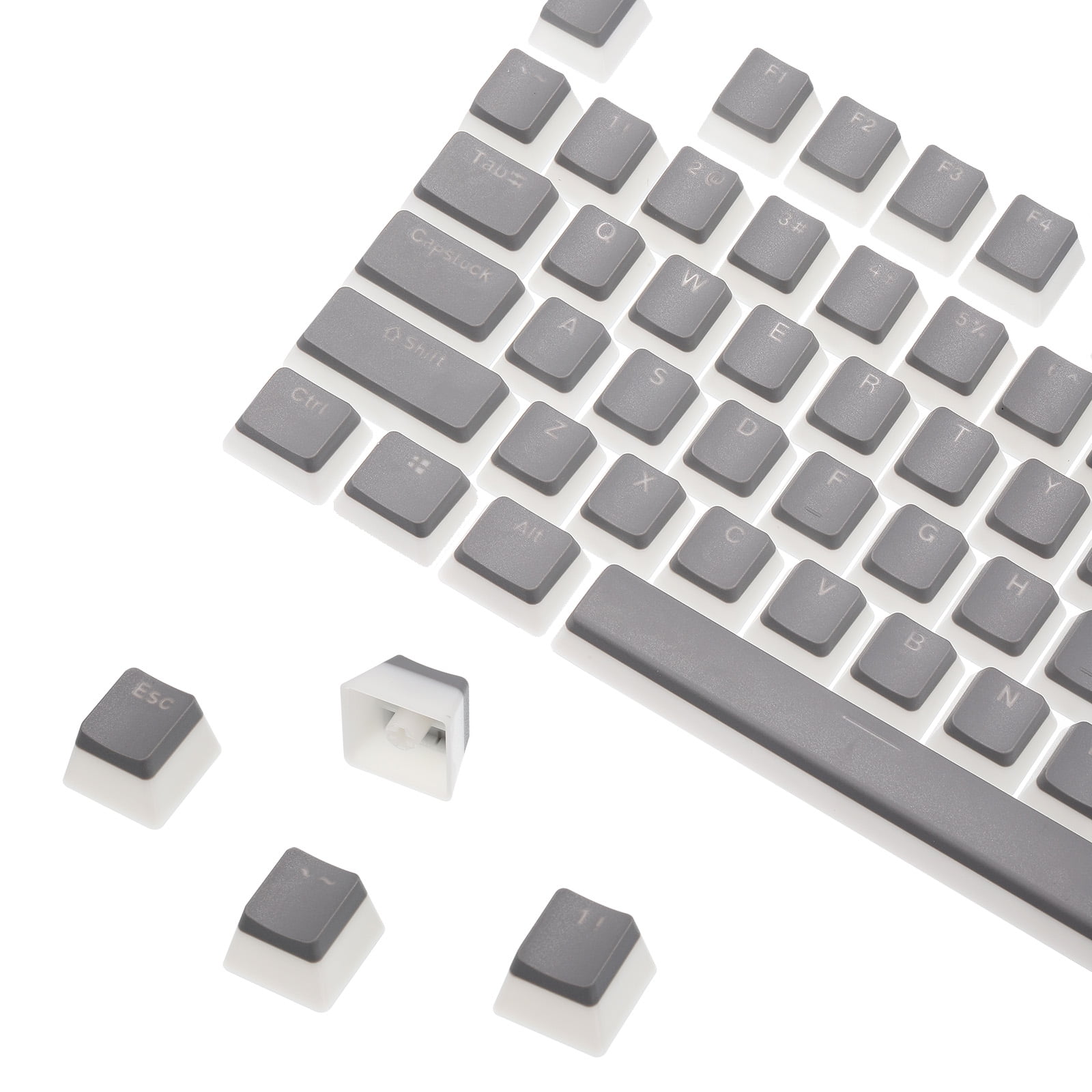 108 Keys PBT Pudding Keycaps Set OEM Profile Double Shot for Mechanical ...