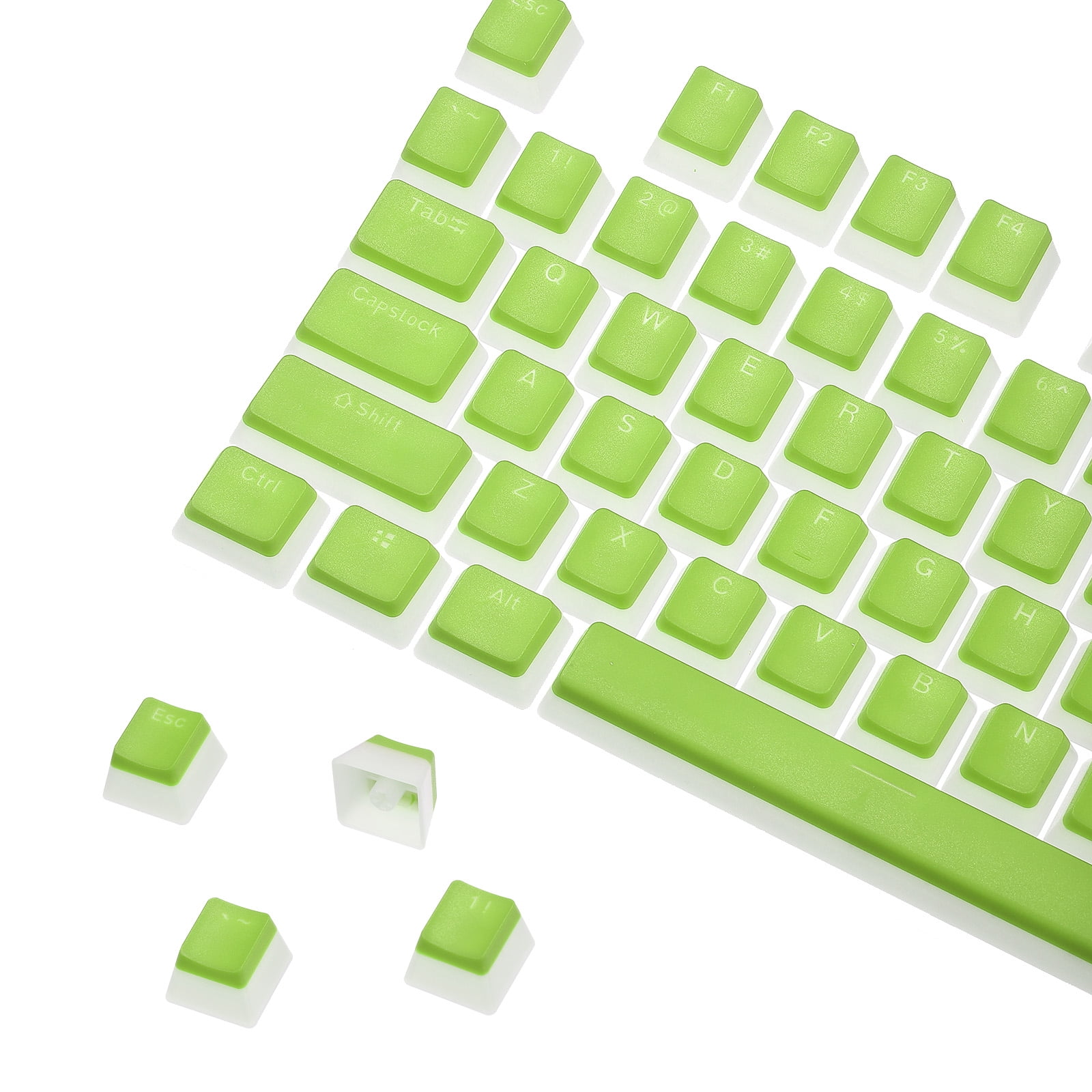 108 Keys PBT Pudding Keycaps Set OEM Profile Double Shot for Mechanical ...