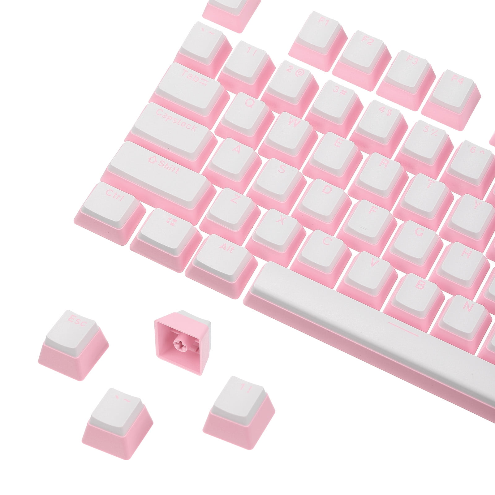108 Keys PBT Pudding Keycaps Set OEM Profile Double Shot for Mechanical ...