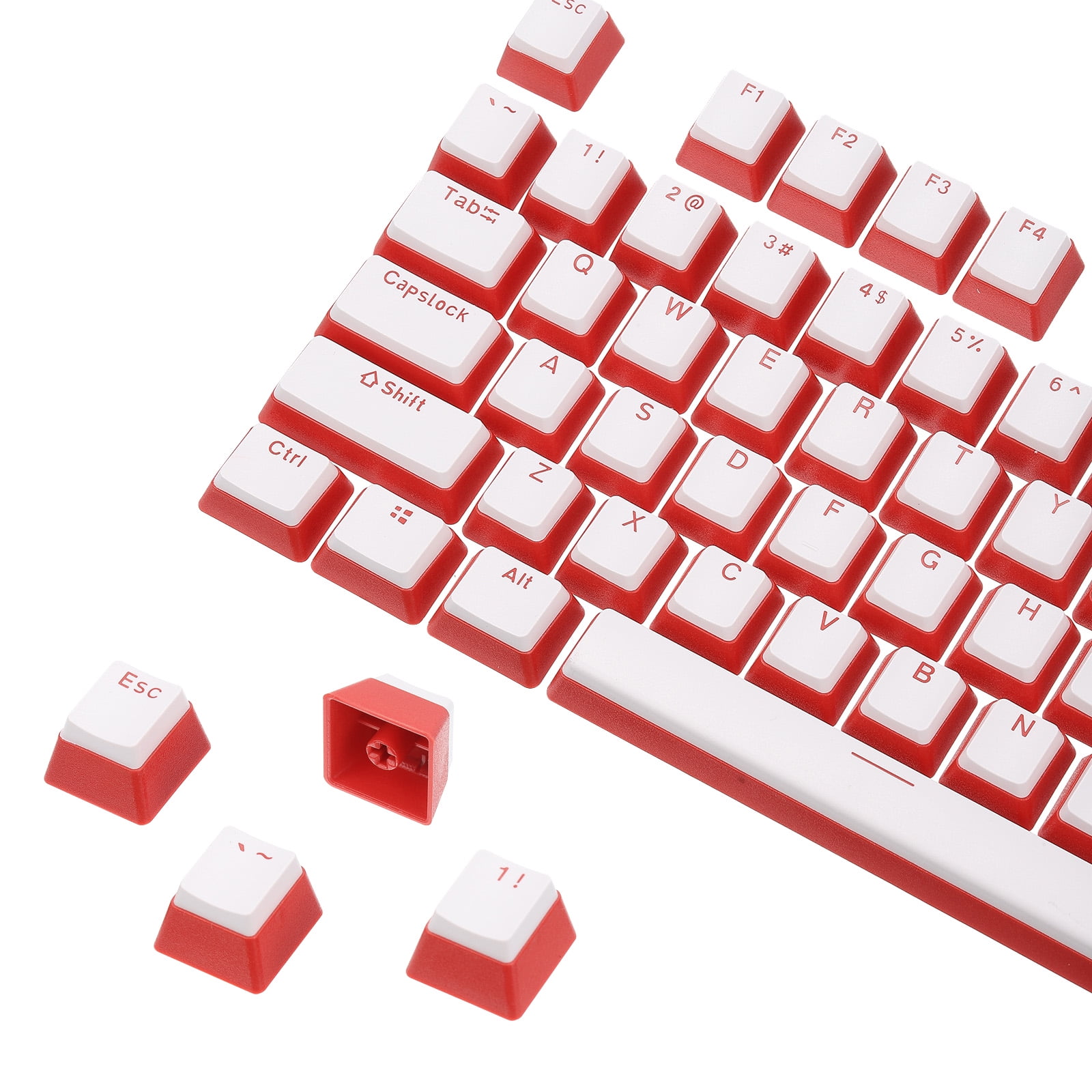 108 Keys PBT Pudding Keycaps Set OEM Profile Double Shot for Mechanical ...
