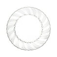(108 PACK) EcoQuality 6" inch Round Clear Plastic Plates with Flared ...