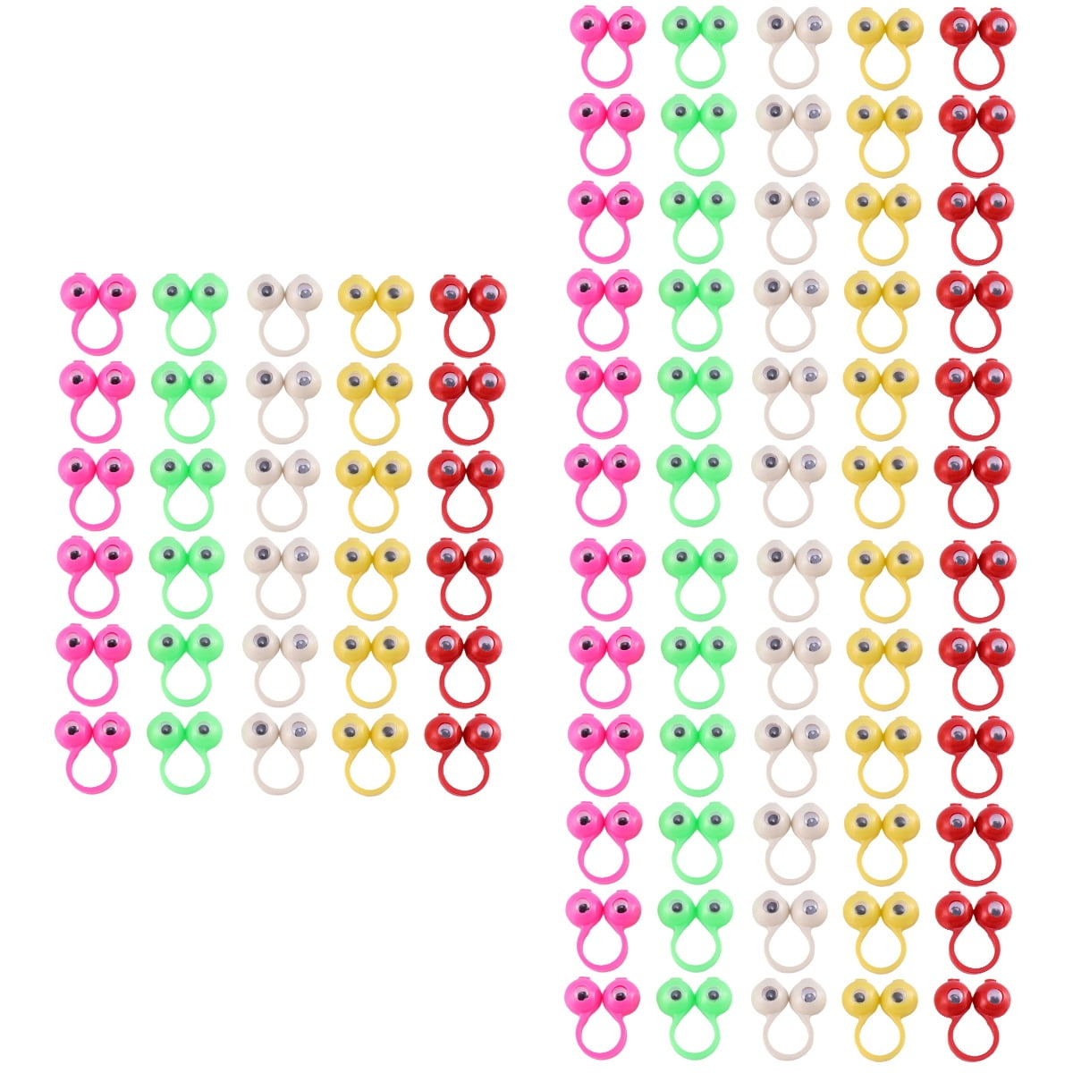 108 PCS Eye Finger Puppet Eyes Rings Eyeball Rings Finger Toys Party ...