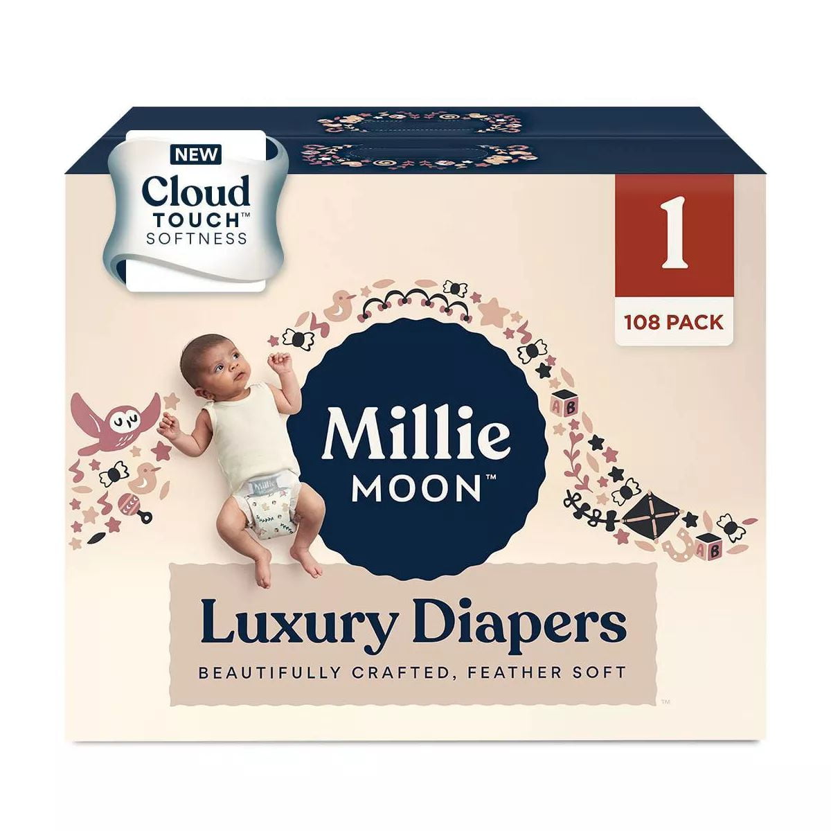 108 Pack Luxury Diapers - Walmart.com