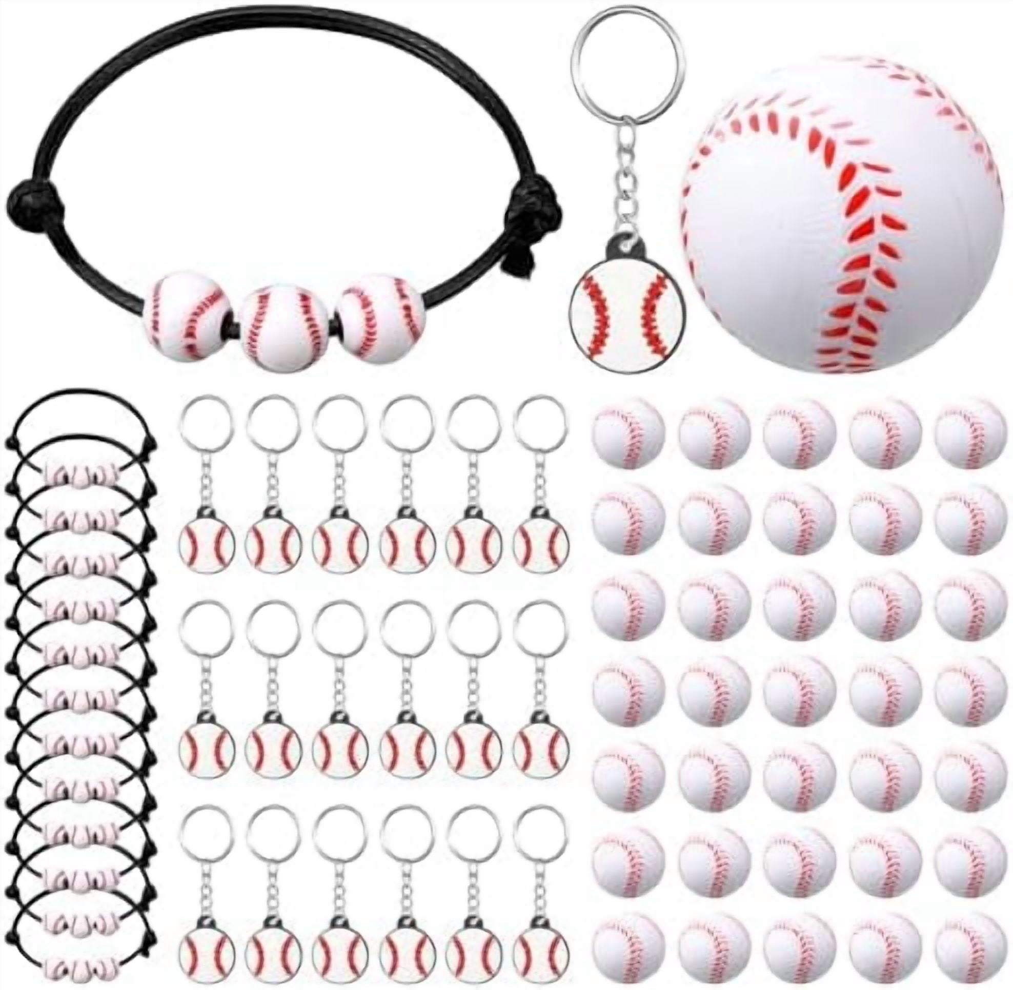 108 Pcs Baseball Party Favors Bulk Baseball Keychain Gifts Stress Balls ...