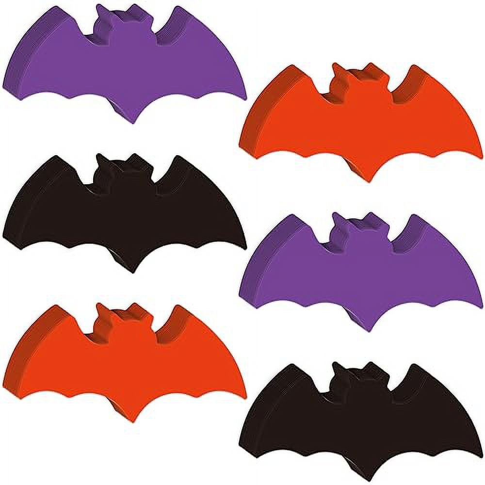 108 Pcs Bat Cutouts Halloween Colorful Bat Cutouts Bat Paper Cutout for ...