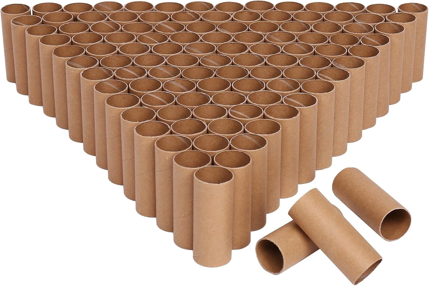 108 Pcs Cardboard Tubes Craft Rolls, Kraft Paper Rolls Cardboard Tubes ...