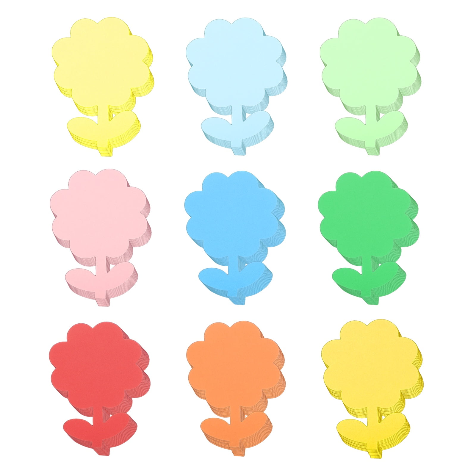 108 Pcs Colorful Sunflower Paper Cutouts, Bulletin Board Cutouts Decor ...