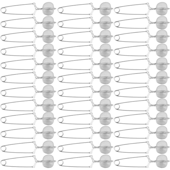 108 Pcs Stainless Steel Tea Infuser with Handle Snap Ball Tea Strainer ...