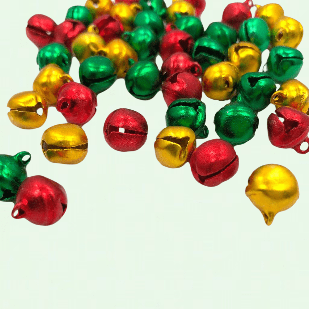 108-Piece Mini Jingle Bells Set for Crafts - Assorted Colors - Crafting ...