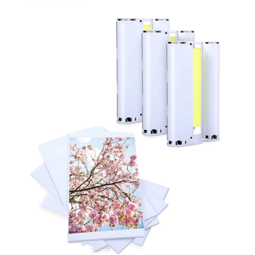 108 Sheets Photo Paper With 3Pcs Inks Cartridges for CP1200 CP910 CP810 ...