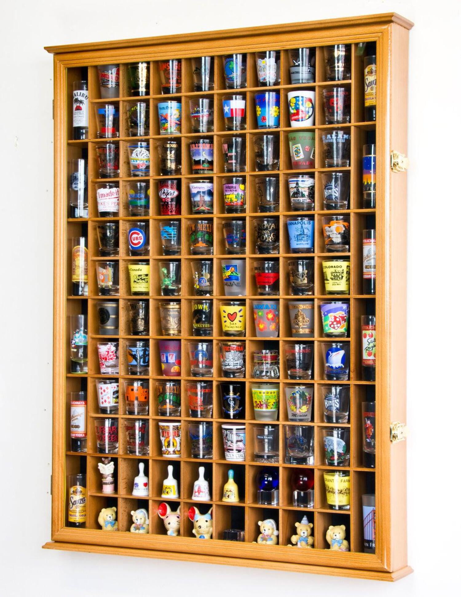 108 Shot Glass Display Case Cabinet - Walmart.com