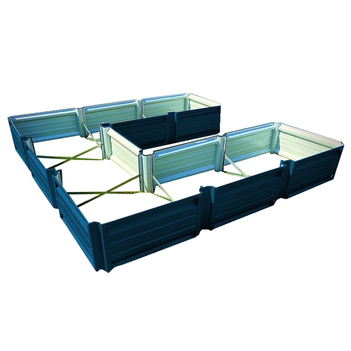 108 x 108 x 18 Inch U Shaped Metal Planter Box | Durable Metal Raised ...