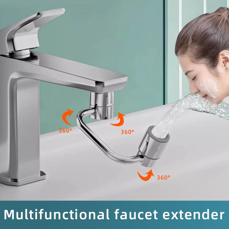 1080° Rotating Faucet Aerator Extender, Large-Angle Water Nozzle Faucet ...