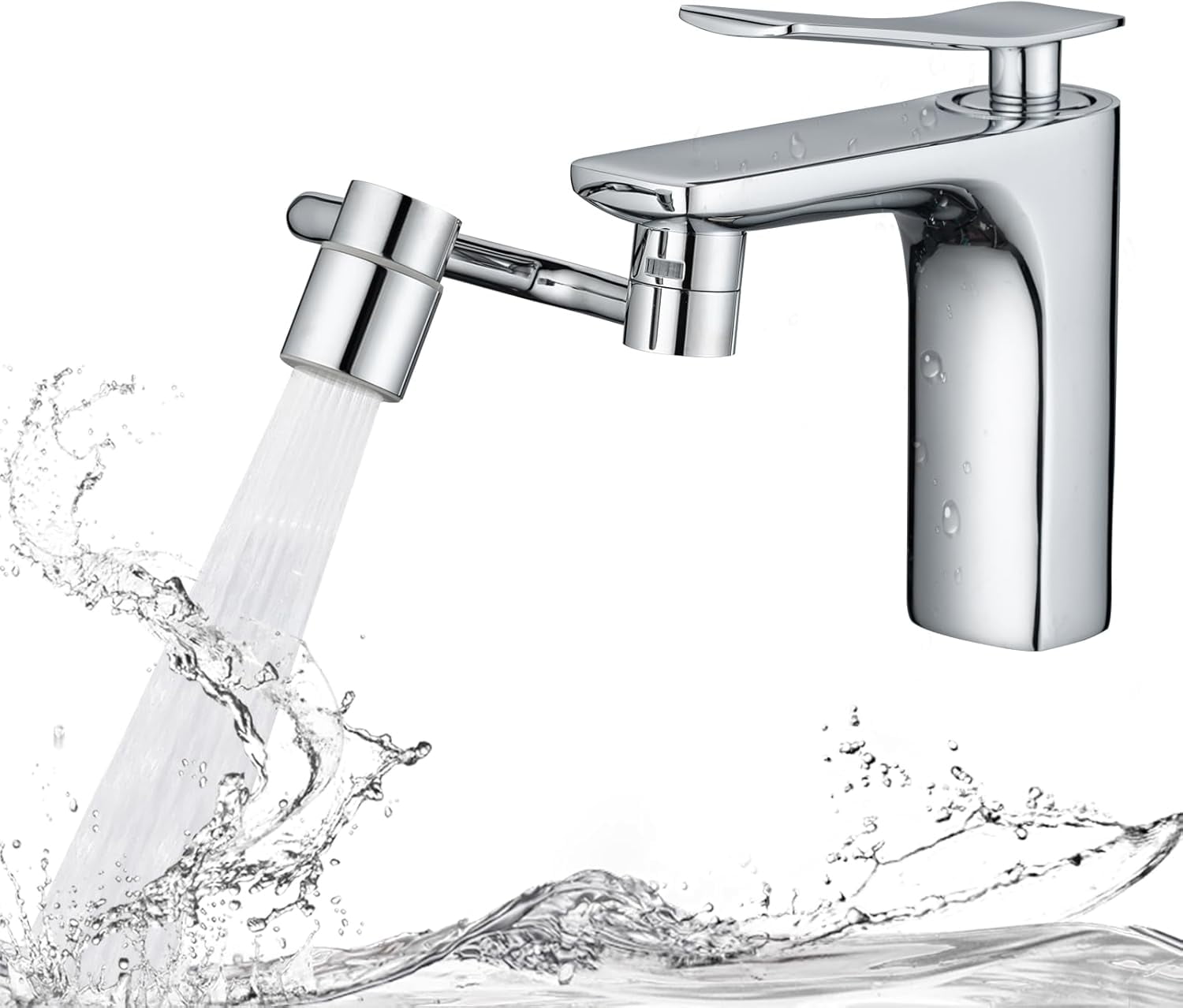 1080? Rotating Faucet Extender for Bathroom Sink, Sink Water Faucet ...