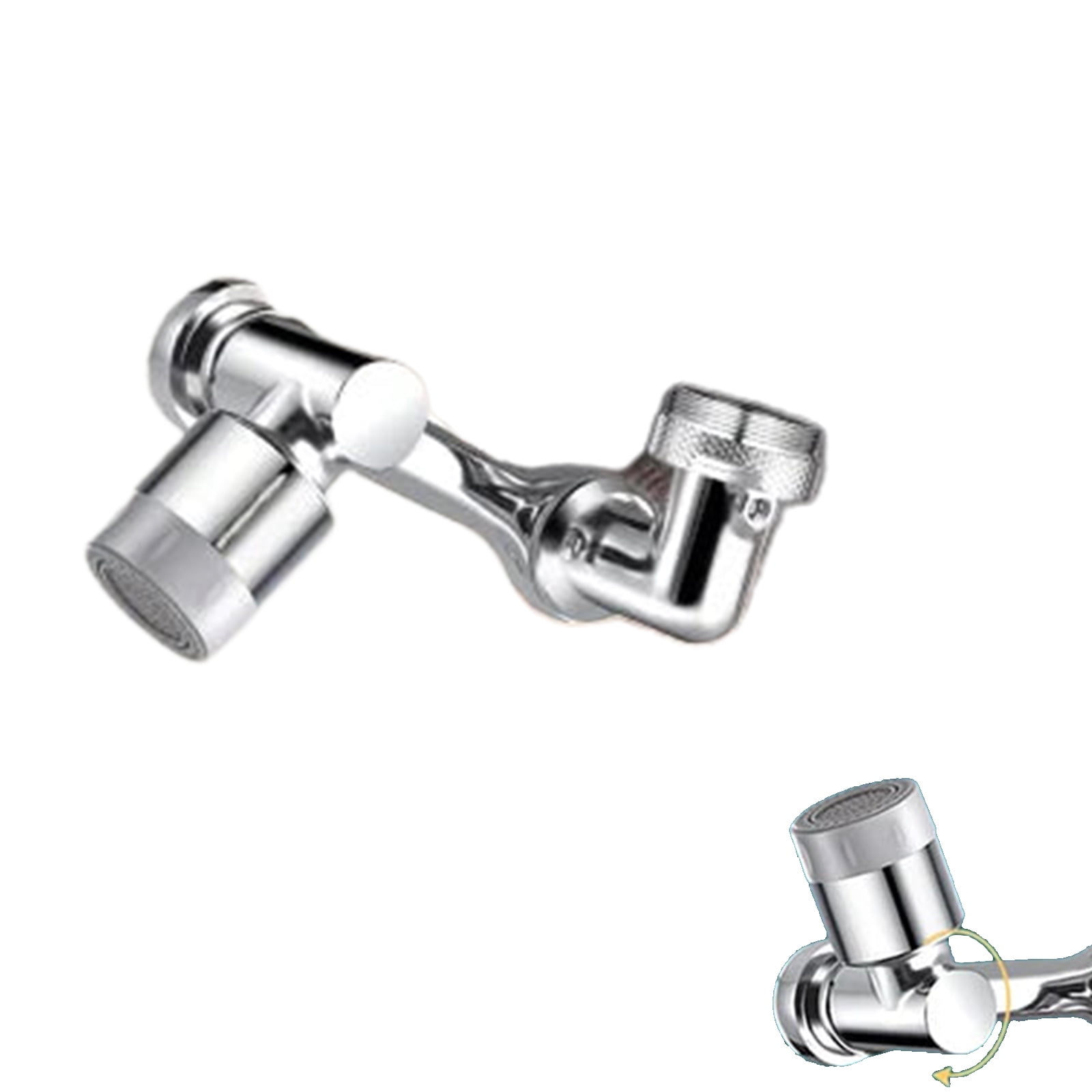 1080° Rotating Faucet Extender Brass Big Angle Swivel Faucet Mechanical ...