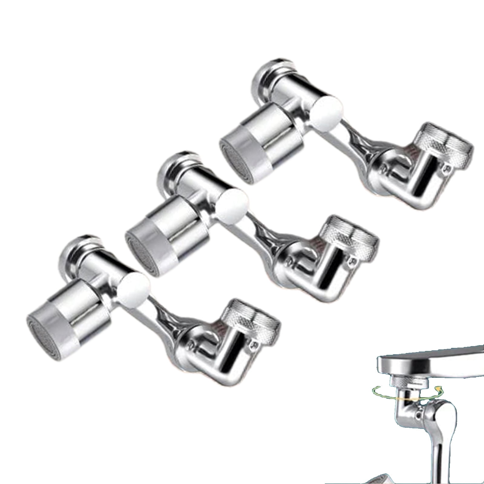 1080° Rotating Faucet Extender Brass Big Angle Swivel Faucet Mechanical ...