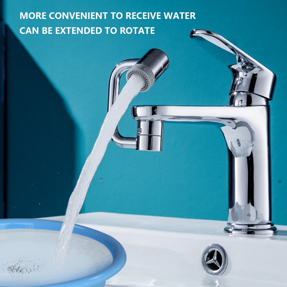 1080 Rotating Rotatable Spray Attachment Swivel Faucet Extender 2 Mode ...