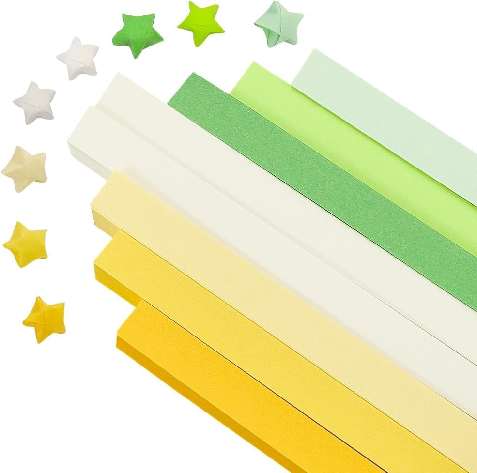 1080 Sheets Star Origami Paper 7 Colors Luminous Lucky Star Origami ...