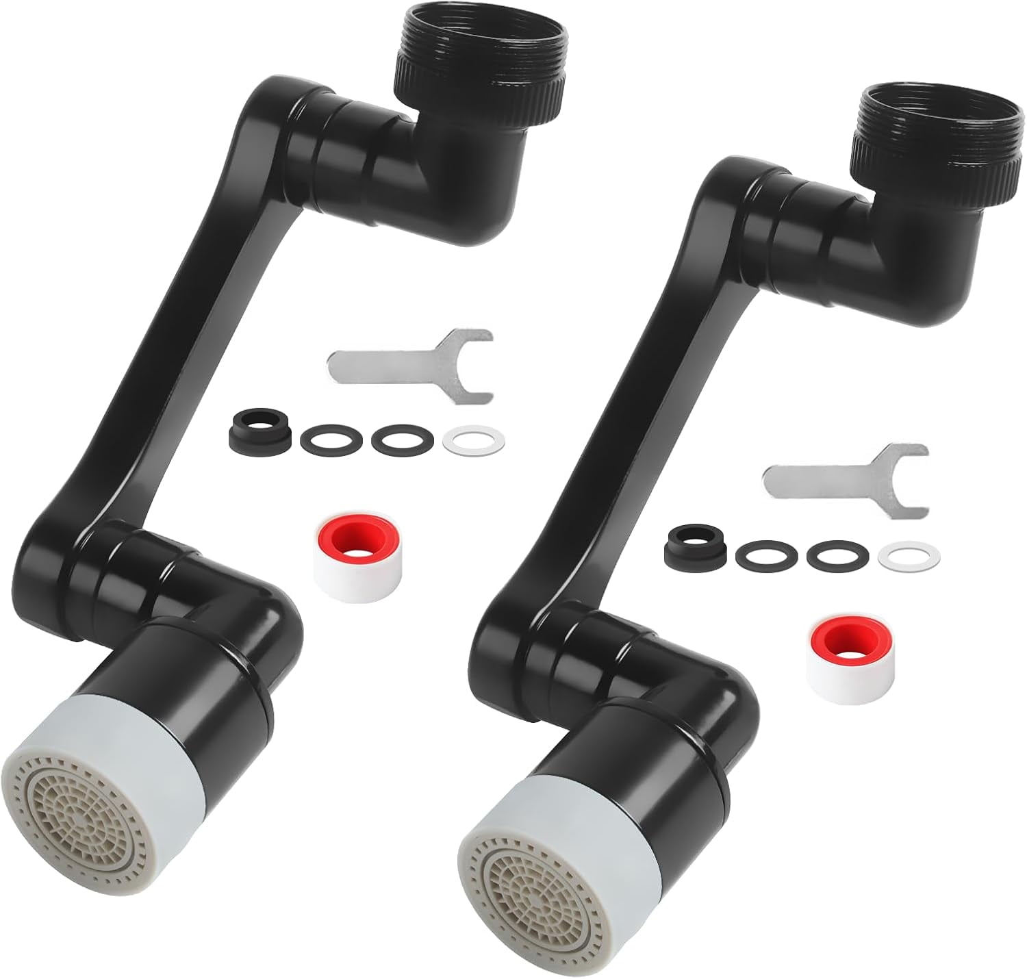 1080? Swivel Faucet Extender with 2 Function, Heavy Duty Rotating Sink ...