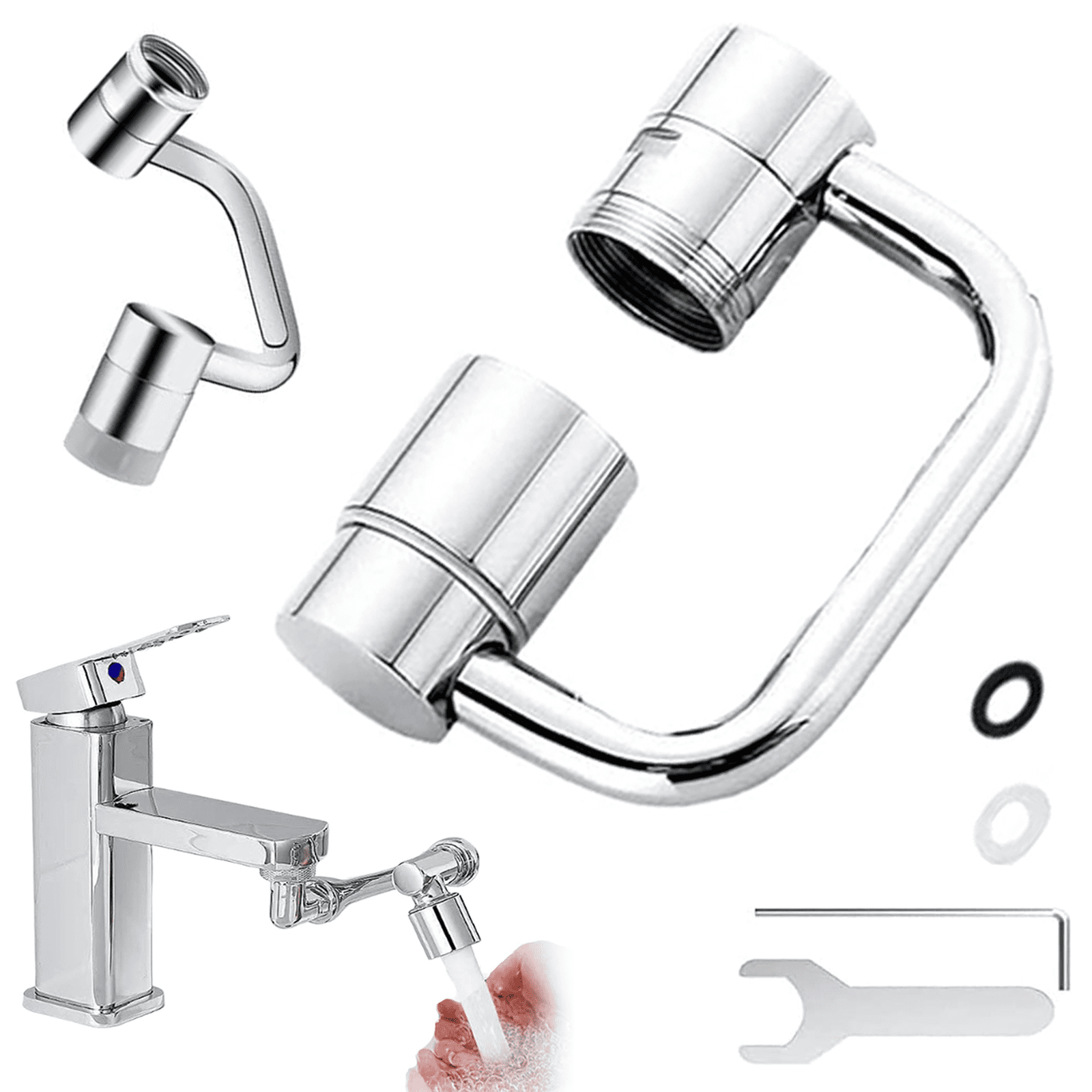 1080°Swivel Faucet Extender,Rotating Faucet Extender,Multi Function ...