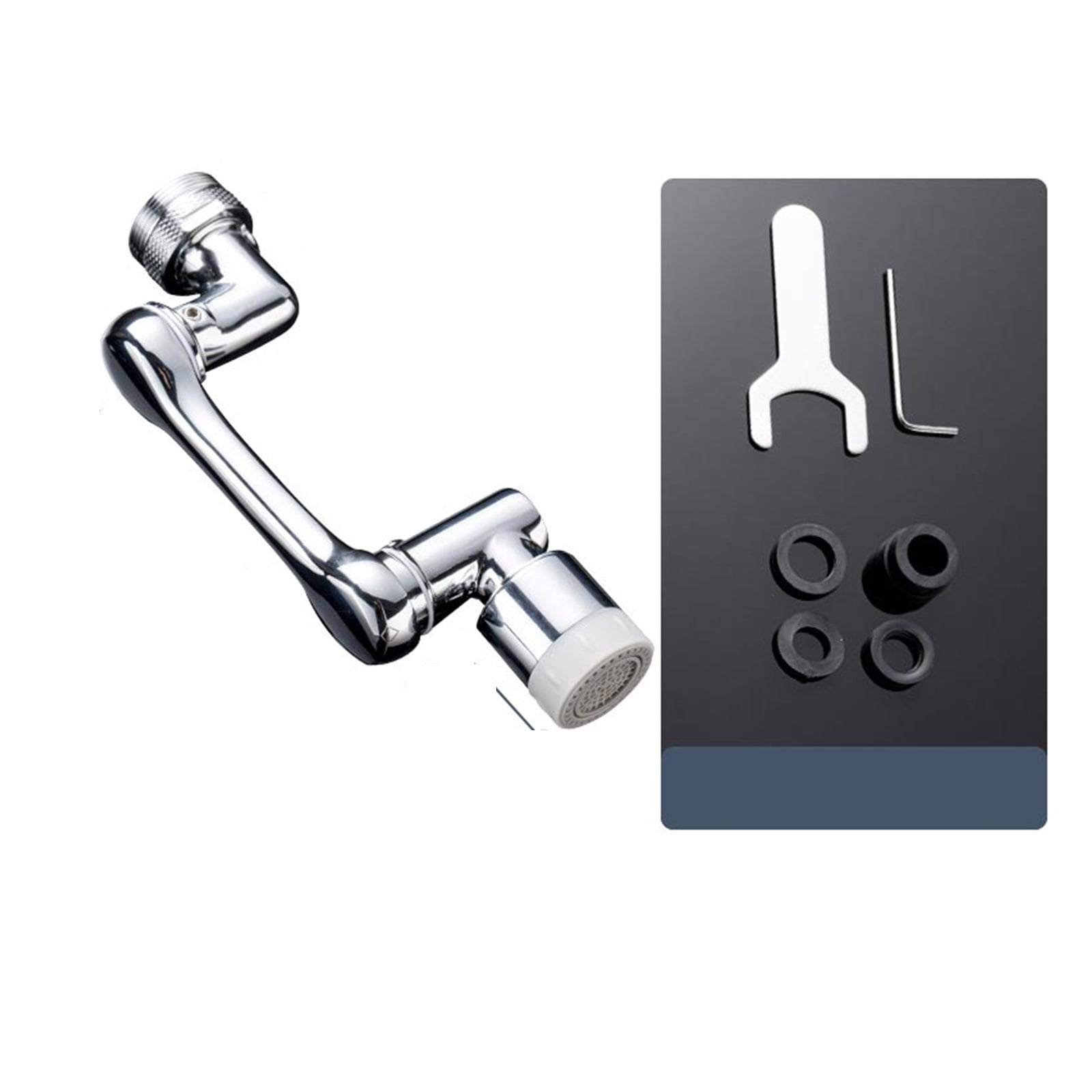 1080° Universal Faucet Extender Rotatable Lifting Robotic Arm Kitchen ...