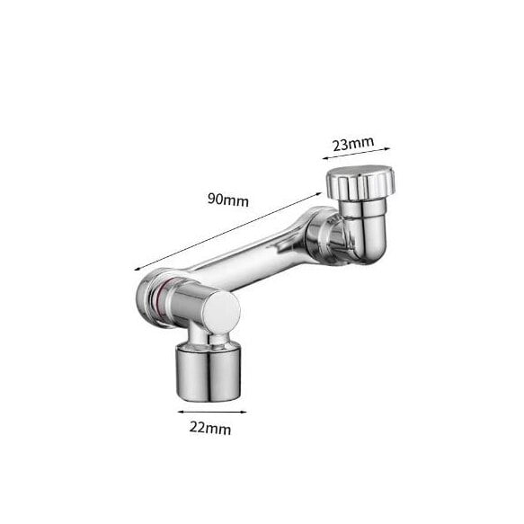1080 Universal Rotation Faucet Extender Sprayer Head Kitchen Robot Arm ...