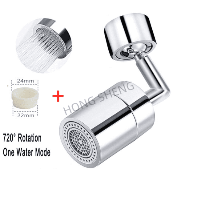 1080° Universal Tap Aerator Anti-splash Swivel Water Saving Plastic ...