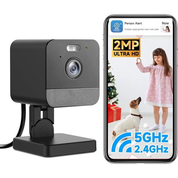 1080P 2.4g/5g Indoor Camera, Plug-in Cameras for , /Elder/ Cameras ...
