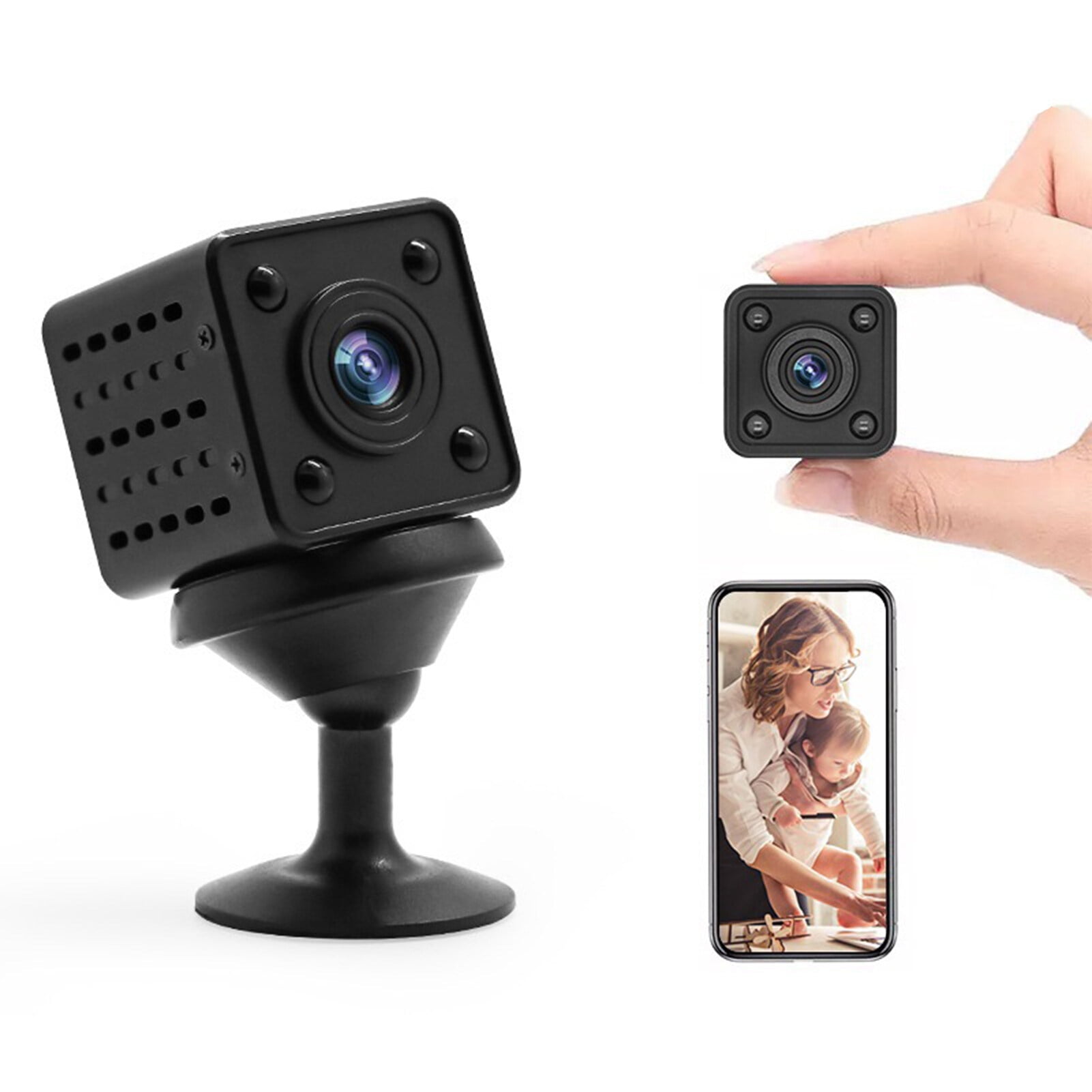 1080P/30fps High Resolution Mini Portable Camera Smart WiFi Wireless ...