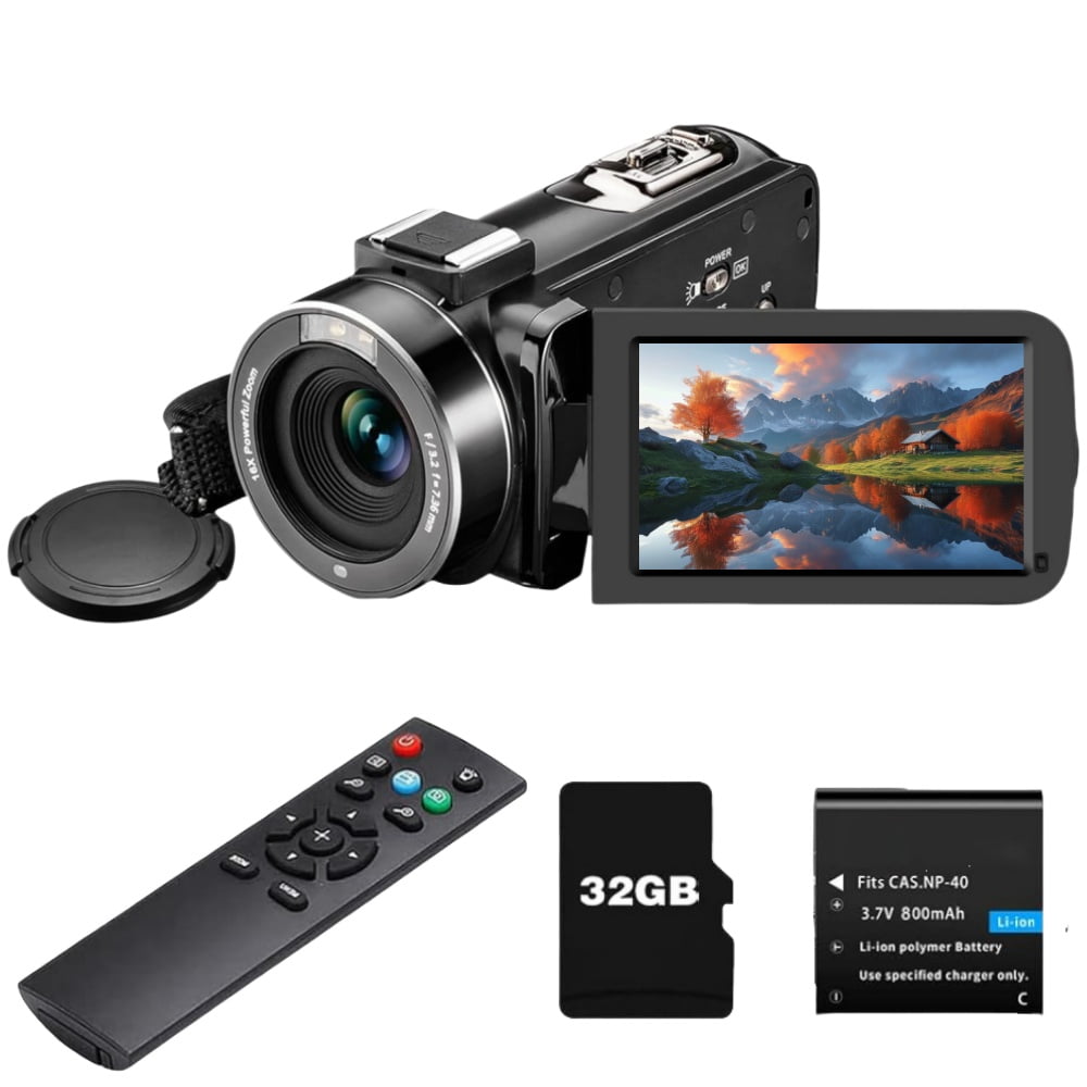 1080P 36MP IR Night Vision Video Camera Camcorder Full HD 36MP Vlogging ...
