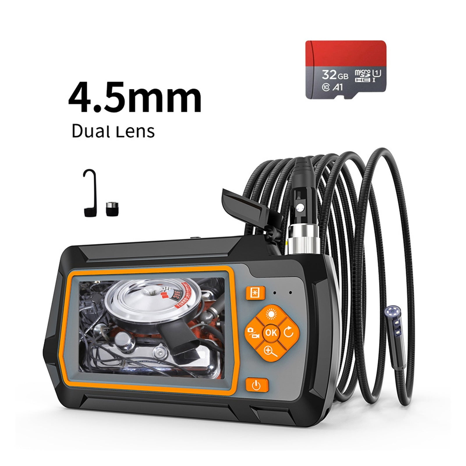 1080P 5.5mm Single & Dual Lens Endoscope Camera with 4.3 "IPS LCD ...