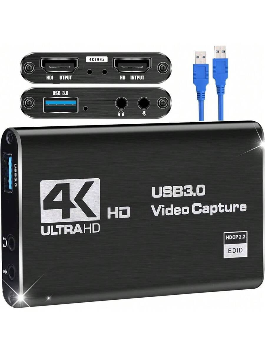 1080P 60FPS Cam Link Game Capture Card, 4K HD to USB 3.0 Video Recorder ...