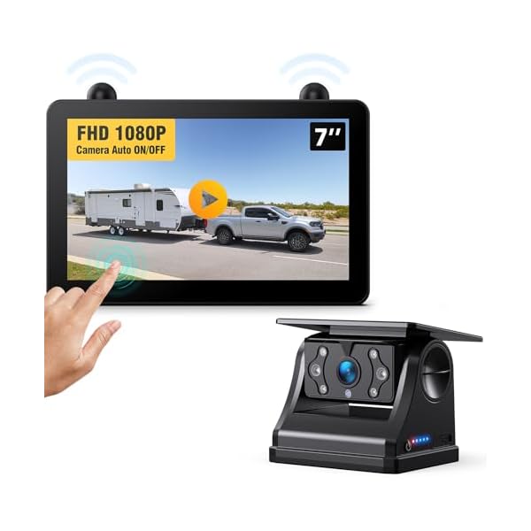 1080P 7" Touchscreen Ips Monitor & Auto On Off Rear View Camera, 1 ...