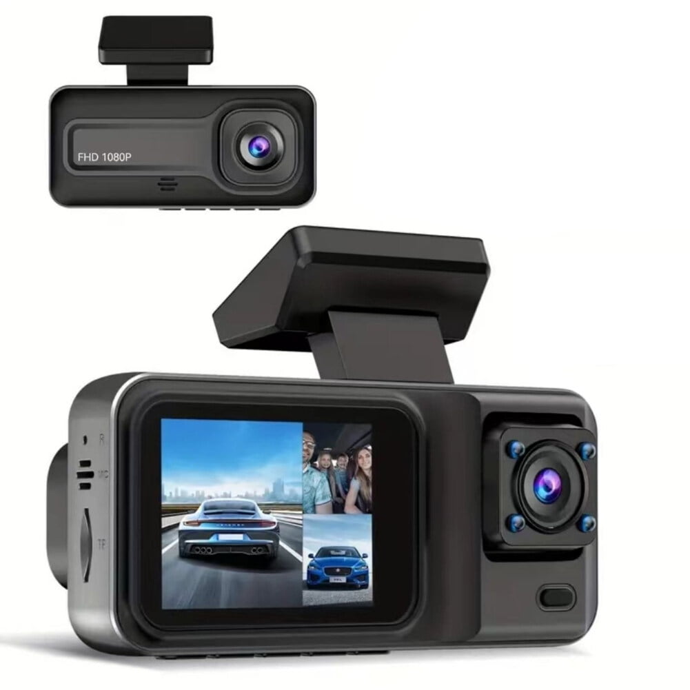1080P DVR Dash Camera Front & Inside Camera Driving Recorder with 2 ...