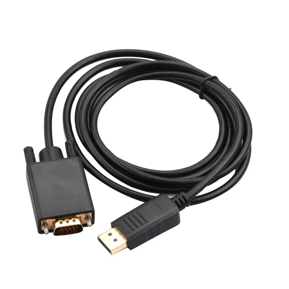 1080P Dp To Vga Adapter Cable Display Port Male To Vga Male Converter ...