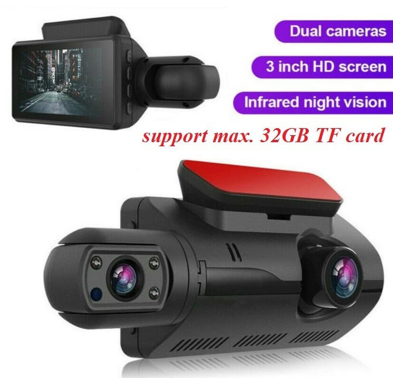 1080P Dual Car Dash Camera, 170° Dashboard Camera Car Security Driving ...