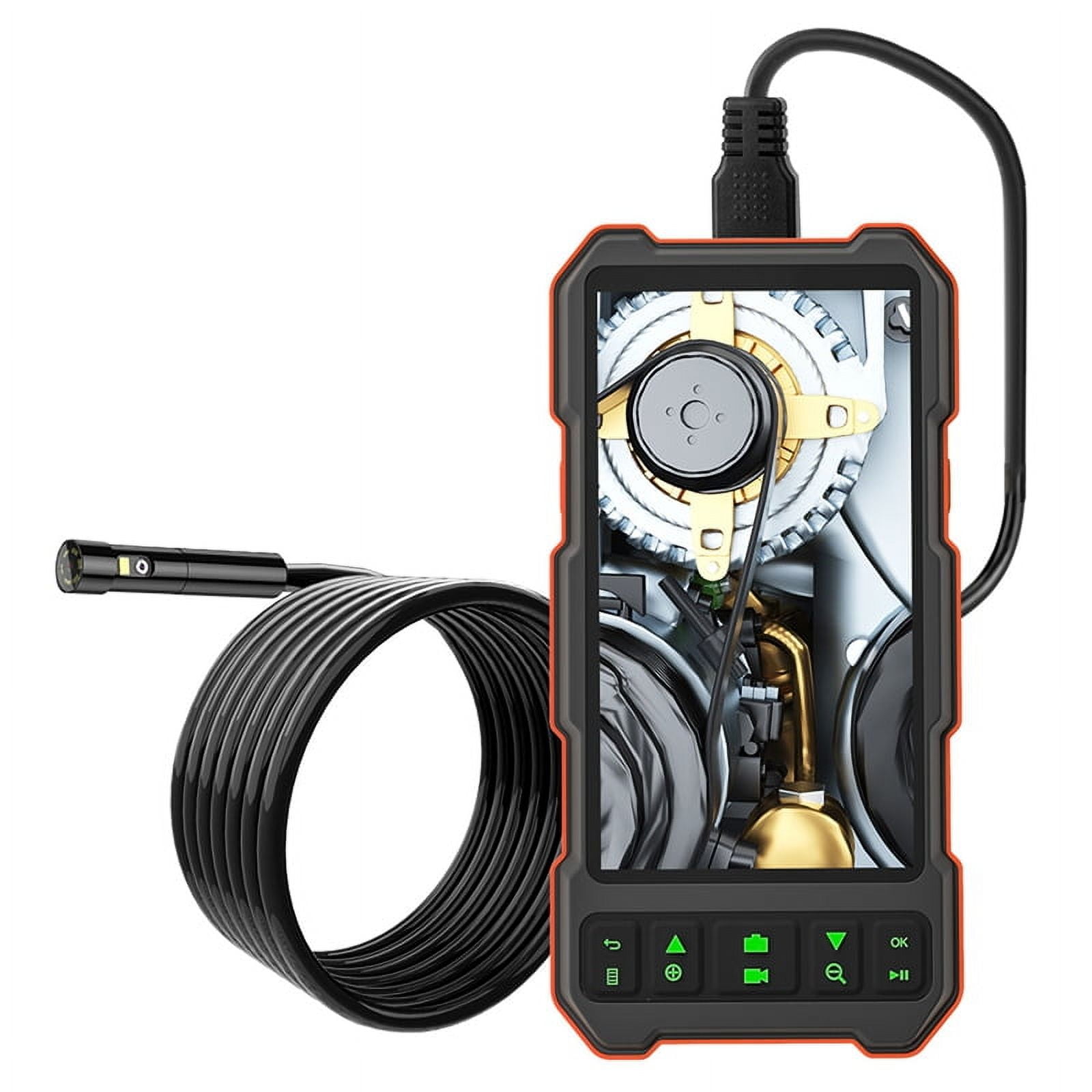 1080P Endoscope with 5 Inch IPS Screen for Pipe Sewer Dual Lens ...