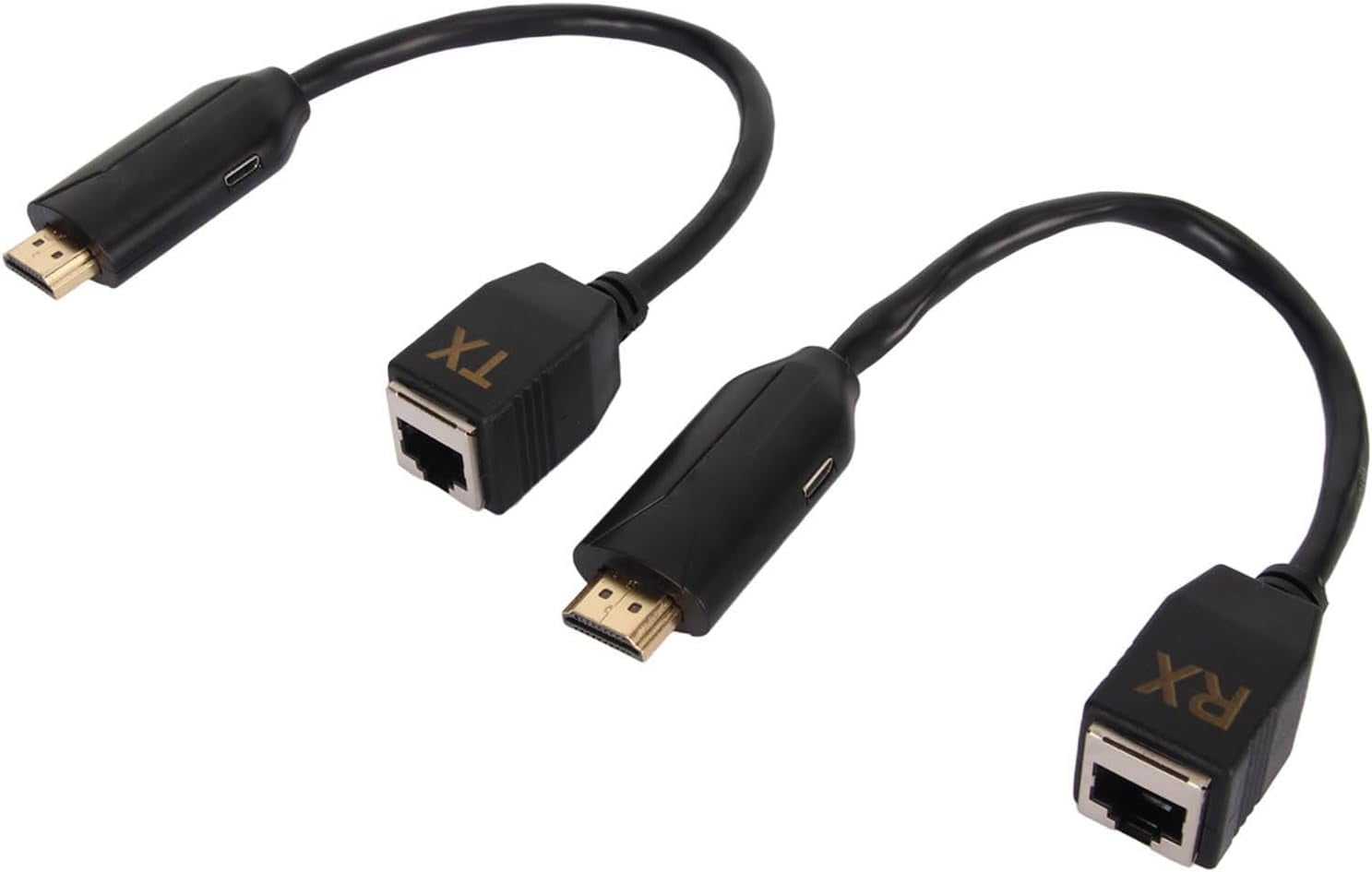 1080P Extender , to RJ45 Extender(Output & RX Input) Connection via ...