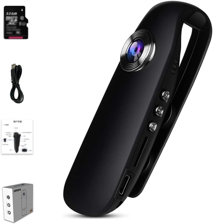 1080P Full HD Compact Mini Camera Security, Portable Body Camera with ...