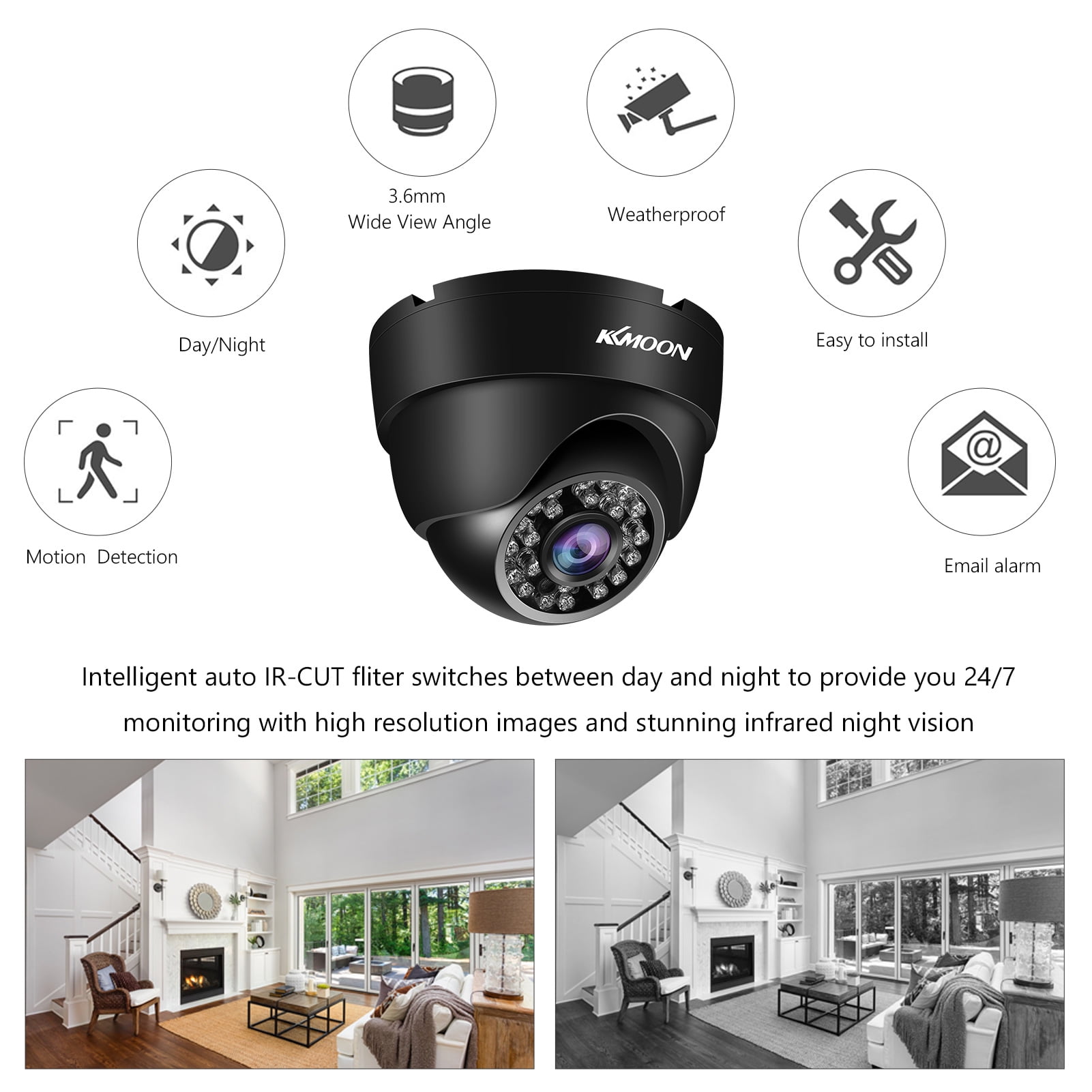 1080P Full High Definition Security Camera Surveillance AHD Camera ...