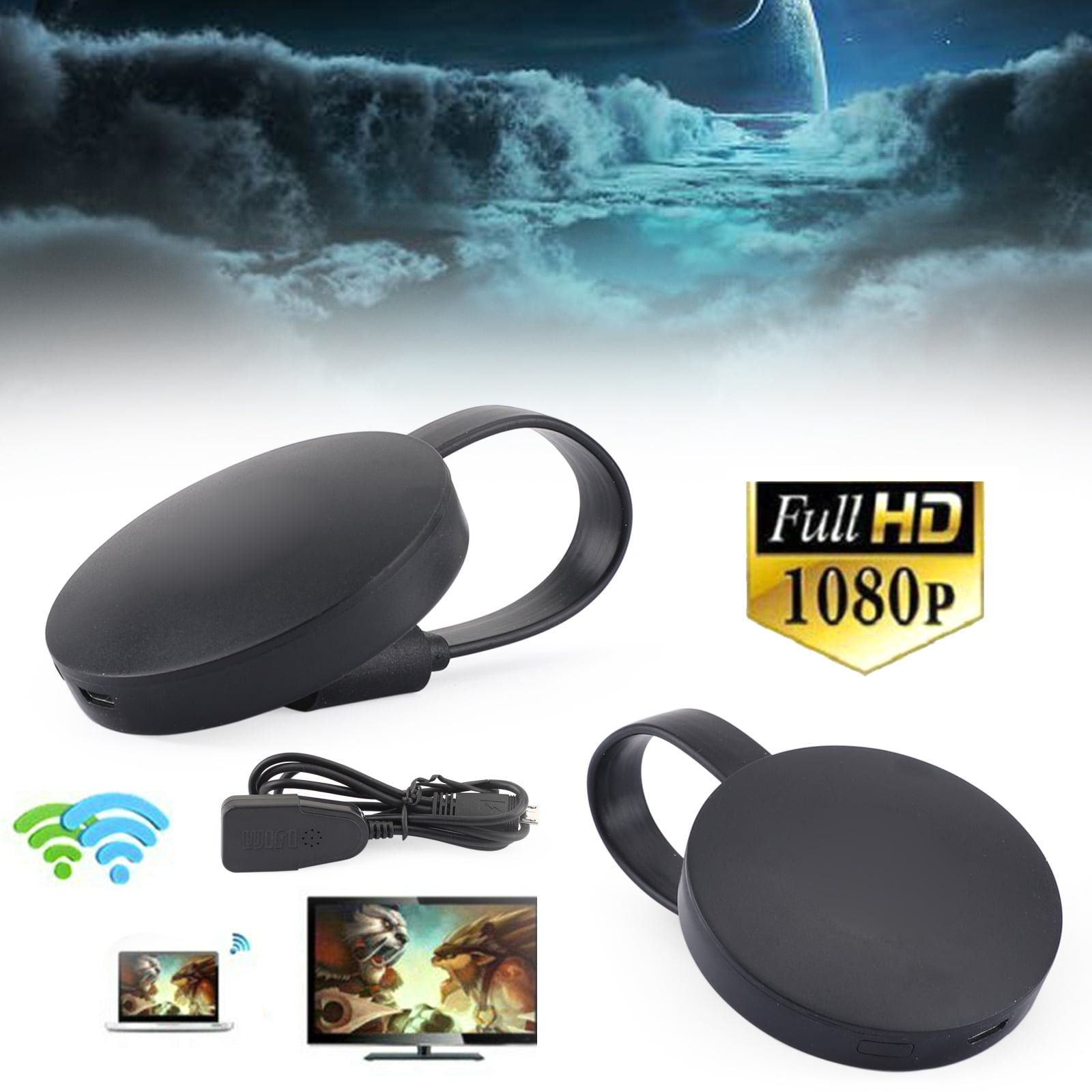 Captain Express Trading Inc Crome Cast 1080p HD Streaming Media Player ...