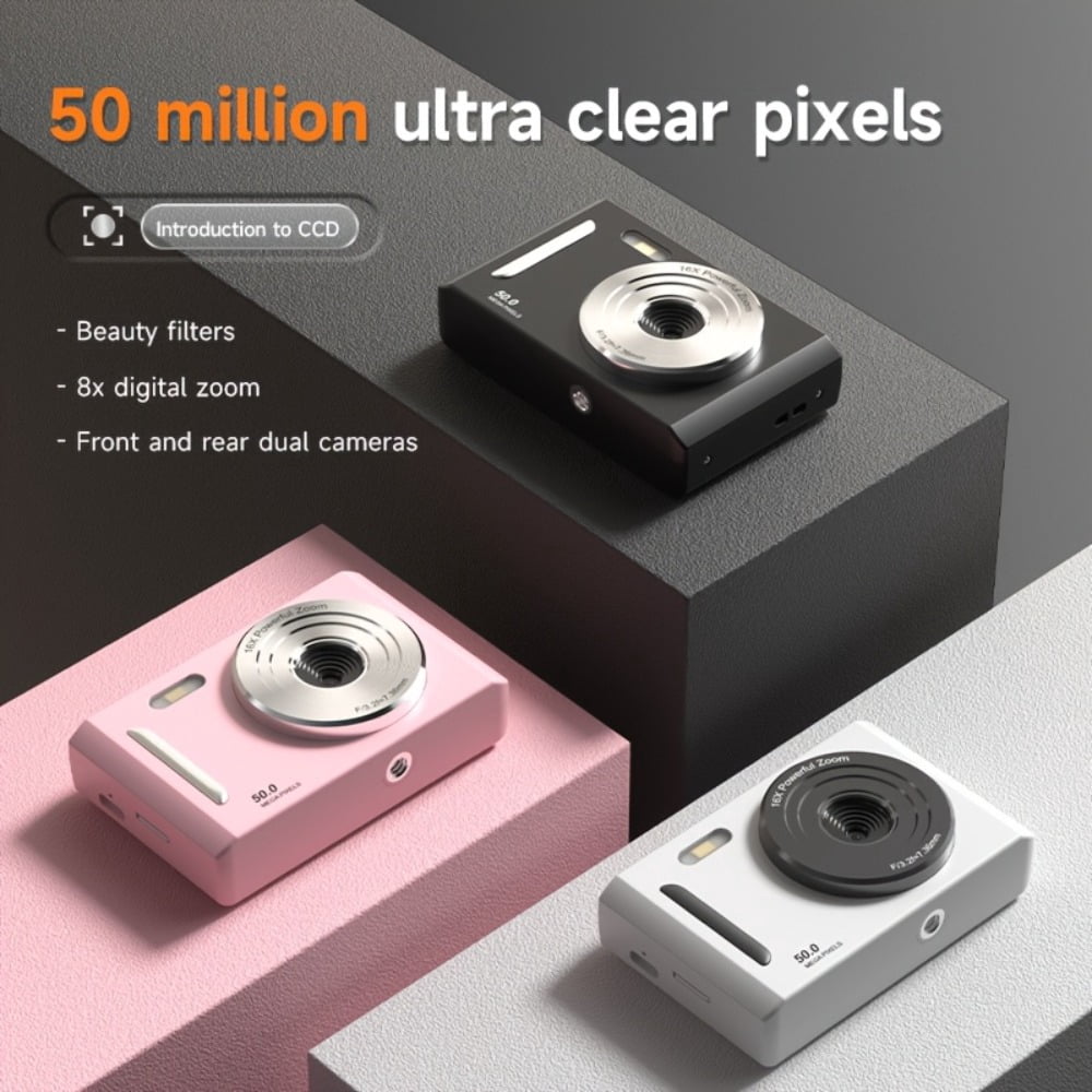 1080P HD Digital Camera 16MP CMOS Sensor, 2.4" IPS Screen, 8x Digital ...