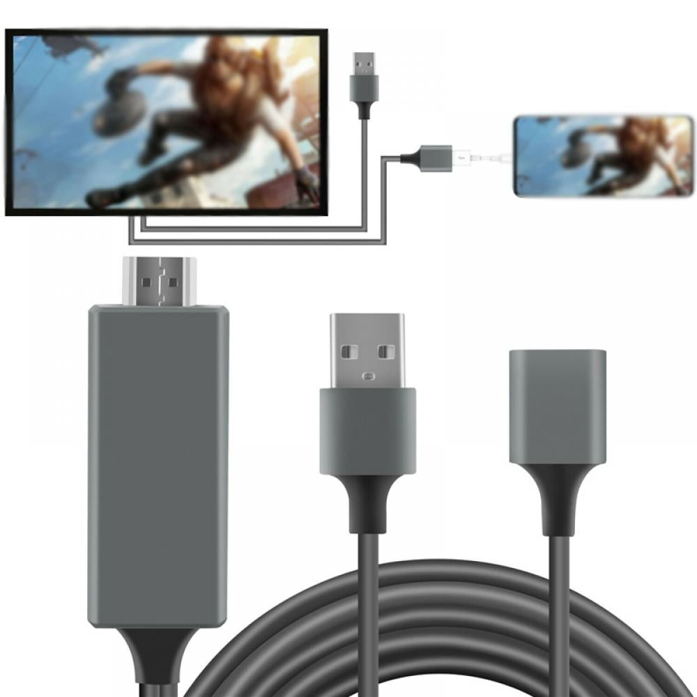 1080P HD HDMI Mirroring Cable Phone to TV HDTV Adapter For iPhone/ iPad ...