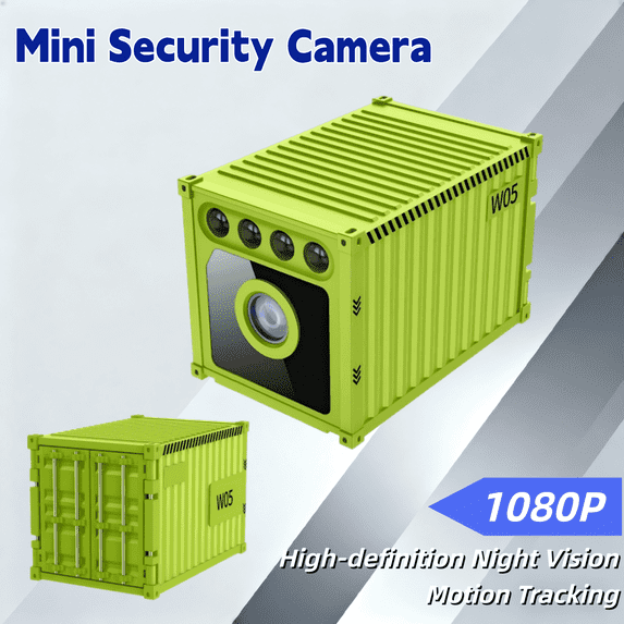 1080P HD Mini WiFi Camera (Green) - Unique Container Shape, Motion ...