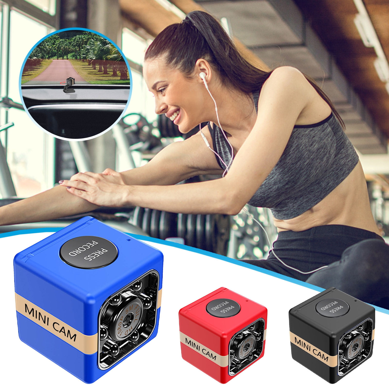 1080P HD Security Camera, Wireless Indoor Outdoor Camera, Night Vision ...